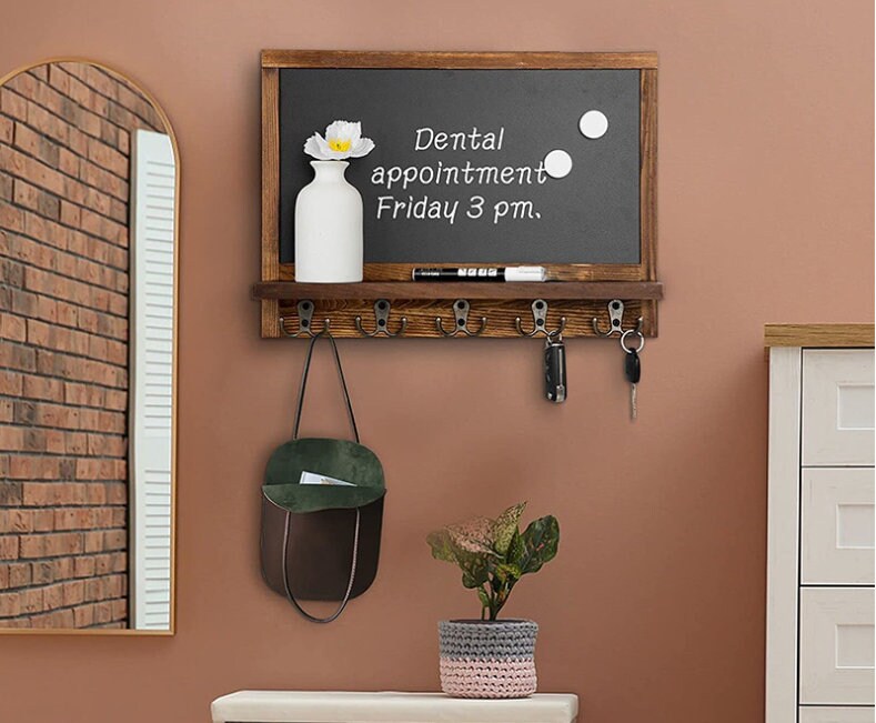 Message Board Wall Hook,brown Living Room Clothes Hanging,creative Hook ...