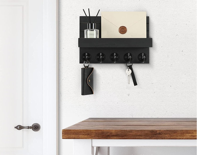 Storage Box Key Wall Hook,black Living Room Clothes Hanging,creative ...