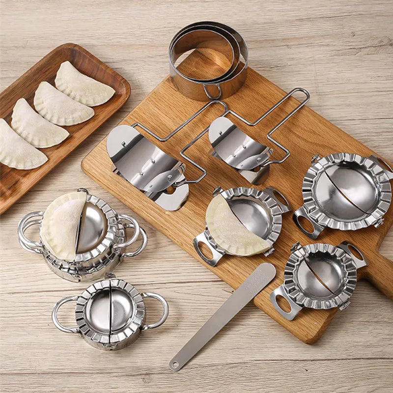 Stainless Steel Dumpling Maker Kit With Cutters on Luulla