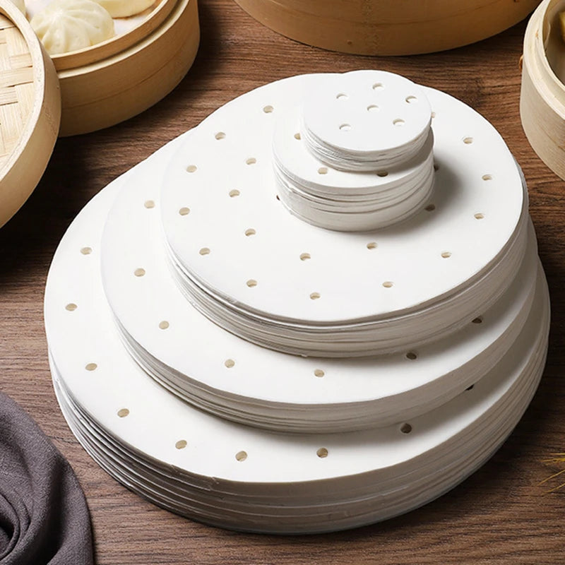Non-stick Steamer Liners, Round Perforated Sheets on Luulla