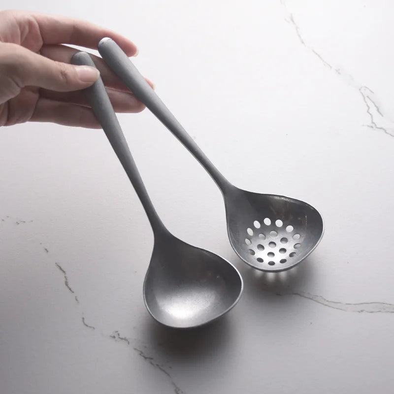 Stainless Steel Soup And Straining Ladle Combo on Luulla