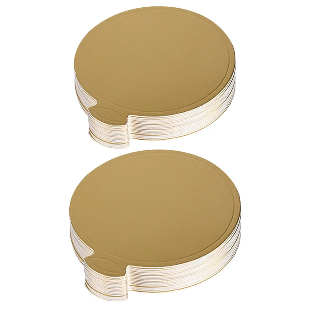 Gold Round Coaster Pads With Adhesive Backing on Luulla